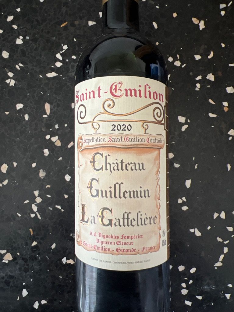 2020 Château Guillemin la Gaffelière, France, Bordeaux, Libournais, St. Émilion Grand Cru ...