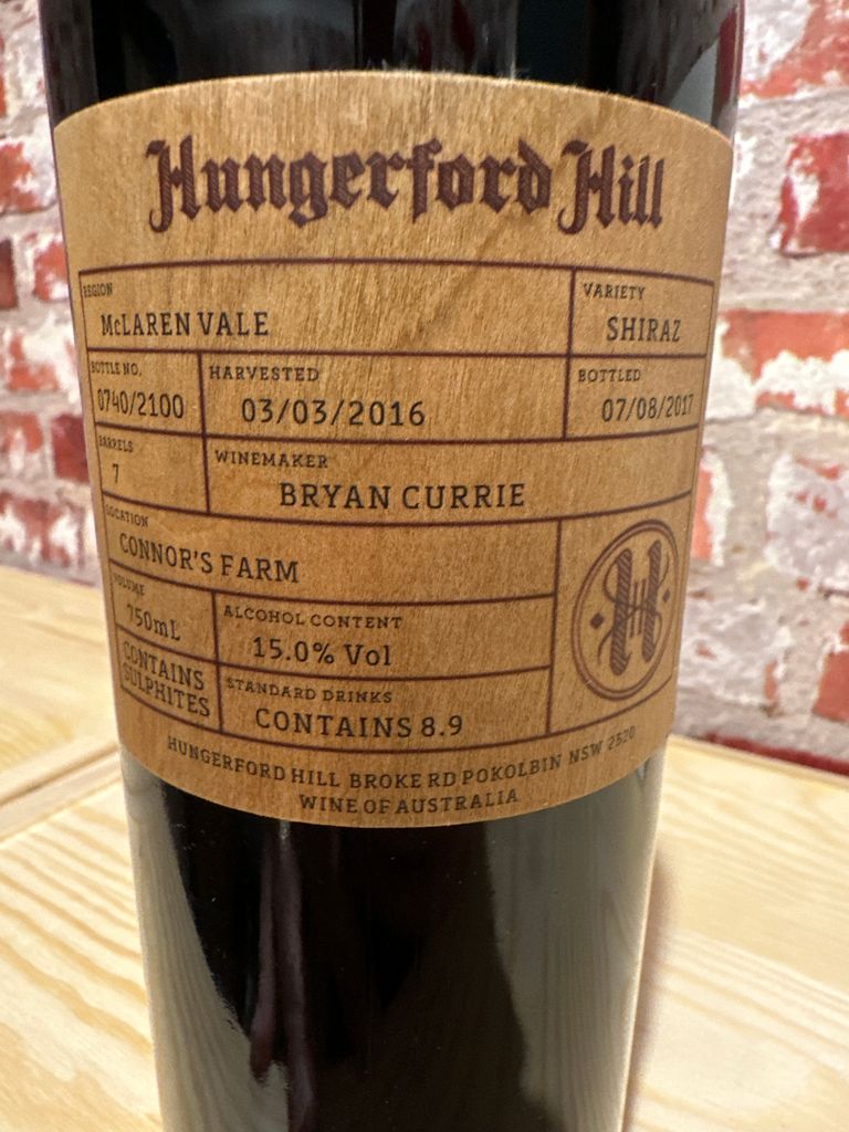 2017 Hungerford Hill Shiraz Epic, Australia, South Australia, Fleurieu ...