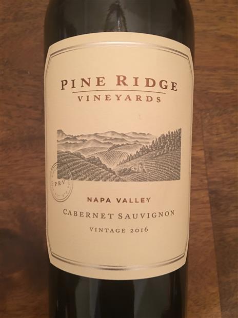2016 Pine Ridge Vineyards Cabernet Sauvignon Napa Valley, USA ...