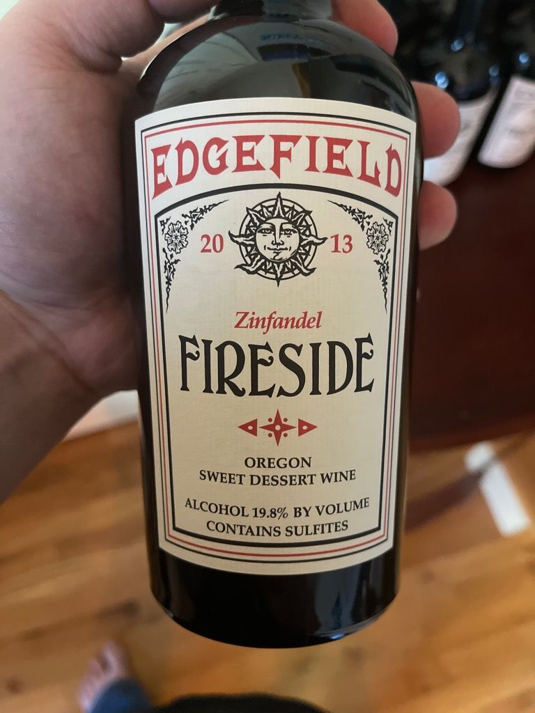 2017 Edgefield Winery Zinfandel Fireside, USA, Oregon/Washington ...
