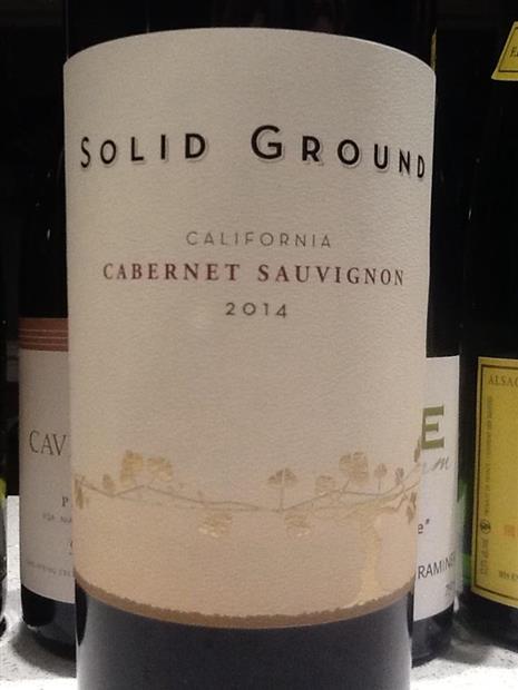 2015 Solid Ground Cabernet Sauvignon, USA, California, Central Valley ...