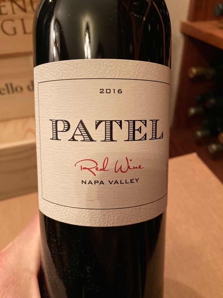 2016 Patel Red Wine, USA, California, Napa Valley - CellarTracker