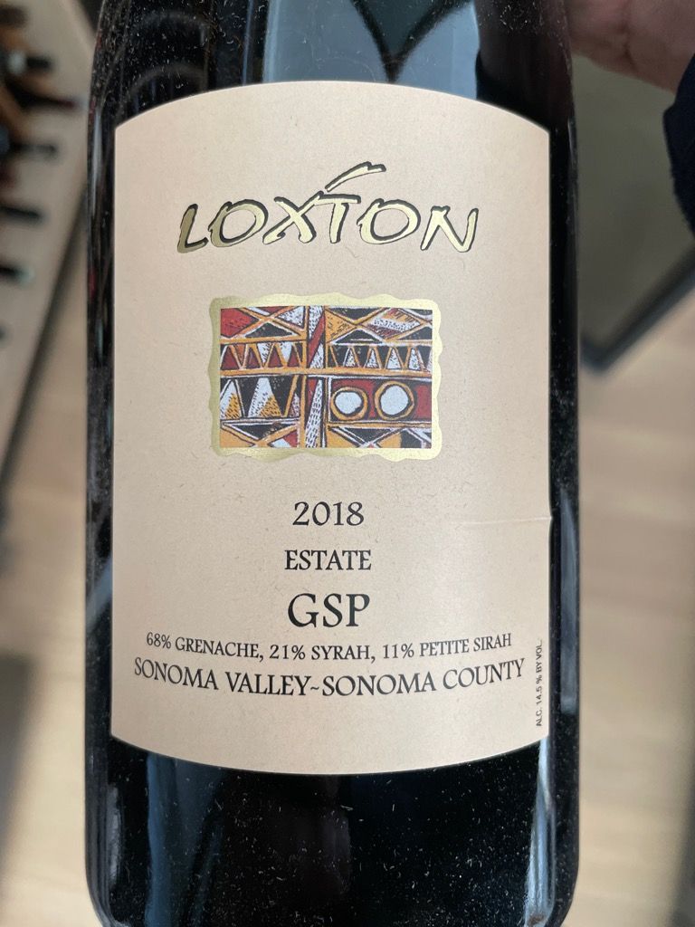2018 Loxton GSP Loxton Estate Vineyard, USA, California, Sonoma County ...