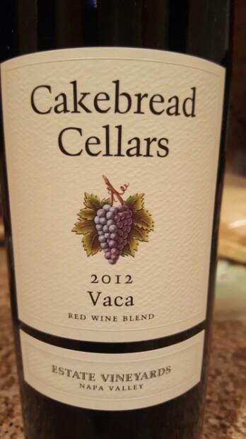 2011 Cakebread Cellars Vaca, Red Wine Blend, USA, California, Napa ...