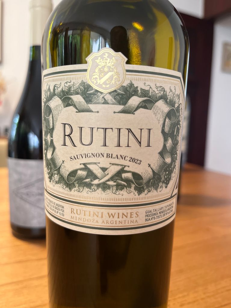 2023 Rutini Sauvignon Blanc, Argentina, Mendoza, Valle de Uco ...