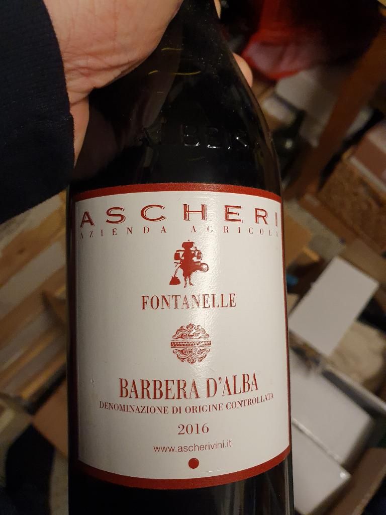 2016 Cantine Giacomo Ascheri Barbera d'Alba Fontanelle, Italy, Piedmont ...