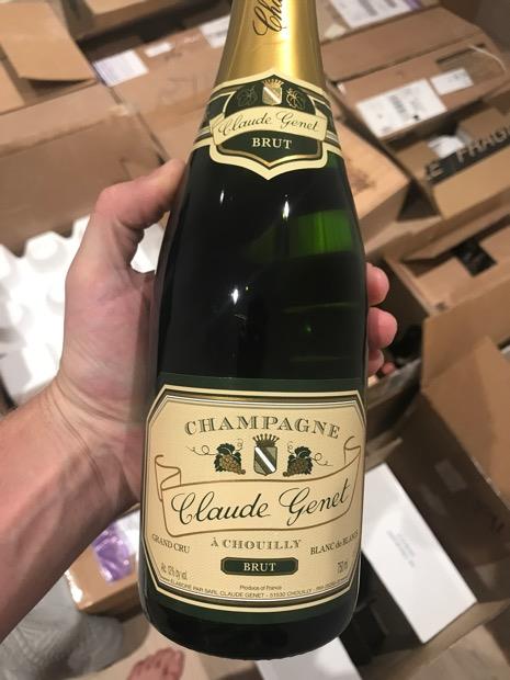 NV Claude Genet Champagne Grand Cru Prestige de la Cave Blanc de Blancs ...