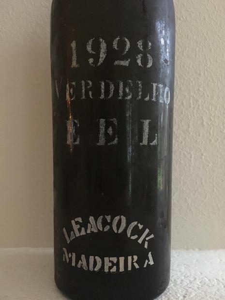 1928 Leacock Madeira Verdelho "EEL", Portugal, Madeira - CellarTracker