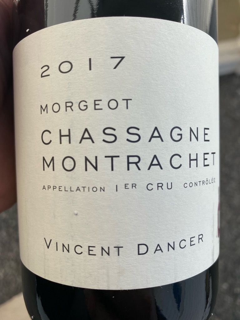 2007 Vincent Dancer Chassagne-Montrachet 1er Cru Morgeot, France ...