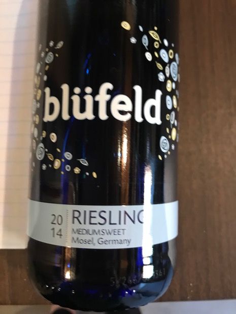 2020 blüfeld Riesling Medium Sweet, Germany, Mosel Saar Ruwer ...