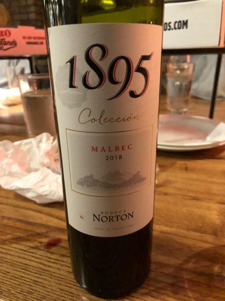 2018 Bodega Norton Malbec 1895, Argentina, Mendoza - CellarTracker