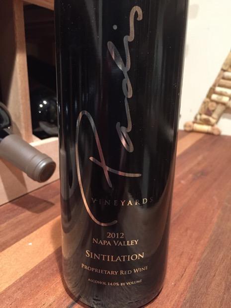 2012 Padis Vineyards Sintilation, USA, California, Napa Valley, Oak ...