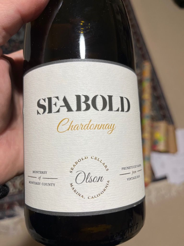 2019 Seabold Cellars Chardonnay Olson Prunetucky Sands, USA, California ...