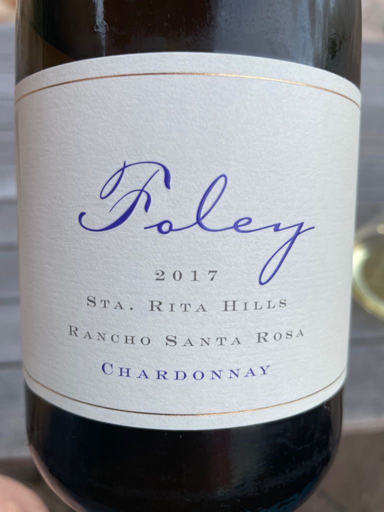 2017 Foley Estates Chardonnay Rancho Santa Rosa, USA, California ...