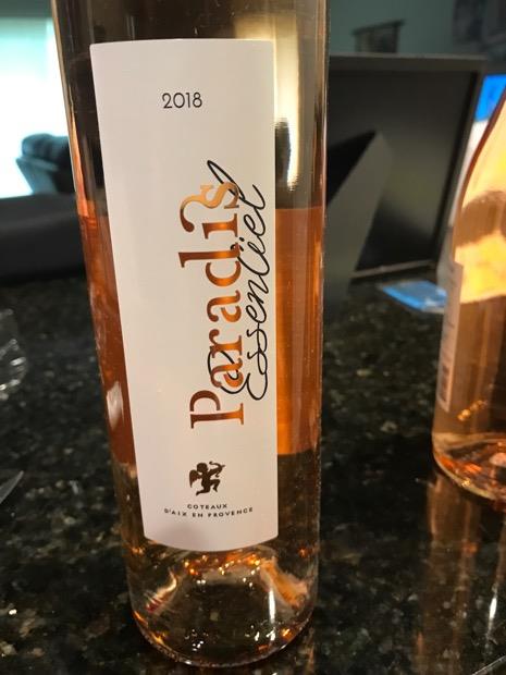 2018 Château Paradis Coteaux d'Aix-en-Provence Essenciel de Paradis ...