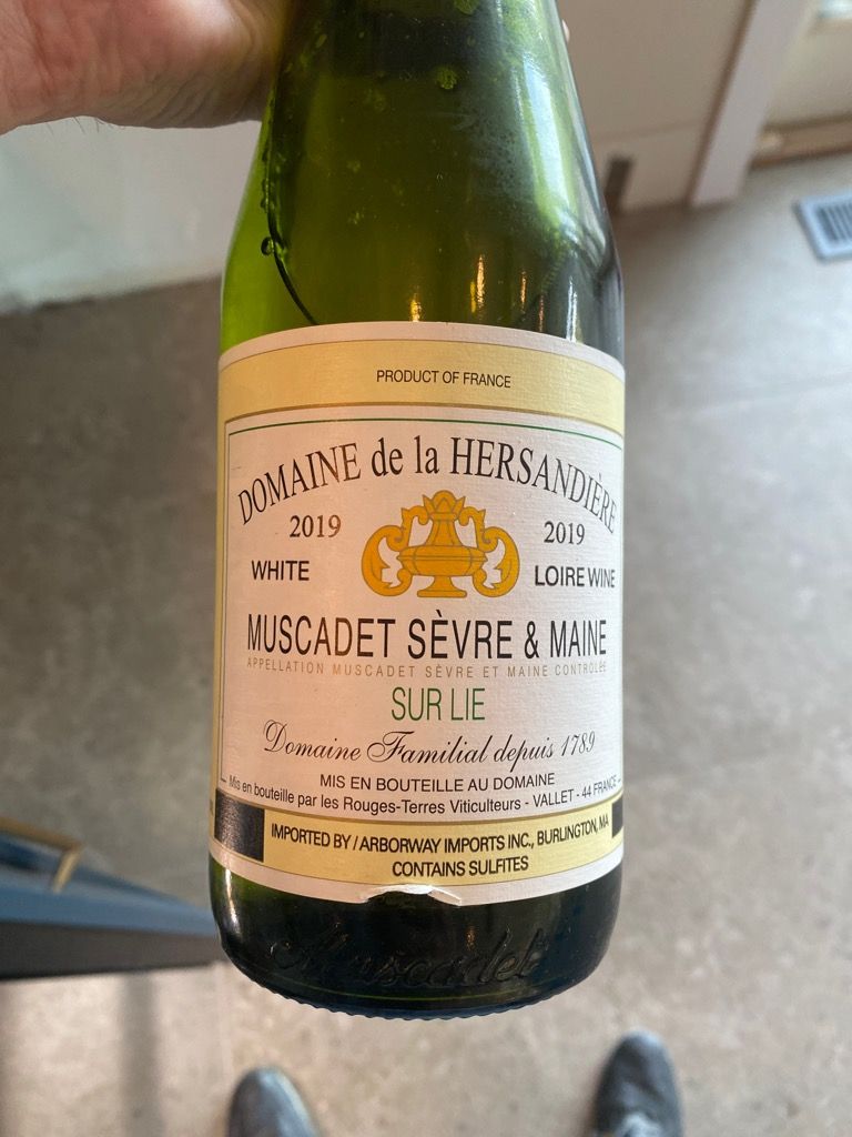 2022 Domaine de la Hersandiere Muscadet de Sèvre-et-Maine sur lie ...