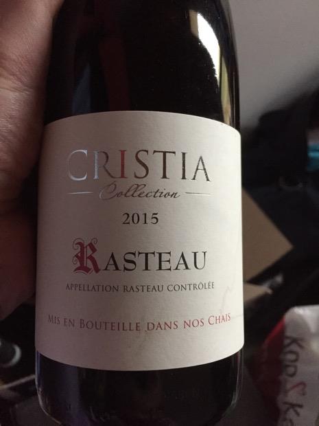 2015 Domaine de Cristia Rasteau Cristia Collection, France, Rhône ...