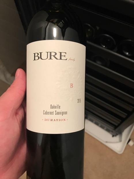 2015 Bure Family Cabernet Sauvignon Duration, USA, California, Napa ...