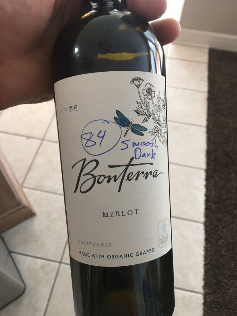2015 Bonterra Vineyards Merlot, USA, California, North Coast, Mendocino ...
