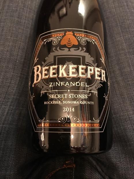 2013 Beekeeper Cellars Zinfandel Secret Stones Madrone Spring Rockpile ...
