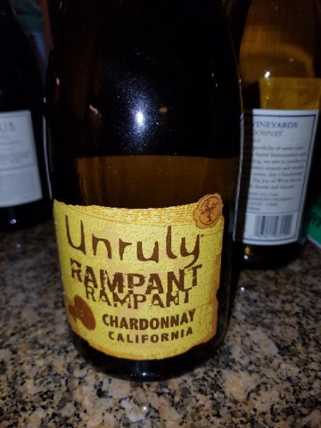 2016 Unruly Wine Cellars Chardonnay Rampant, USA, California ...