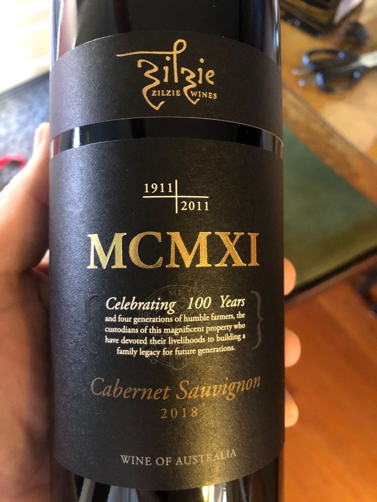 2018 Zilzie Cabernet Sauvignon Mcmxi, Australia, Victoria - CellarTracker