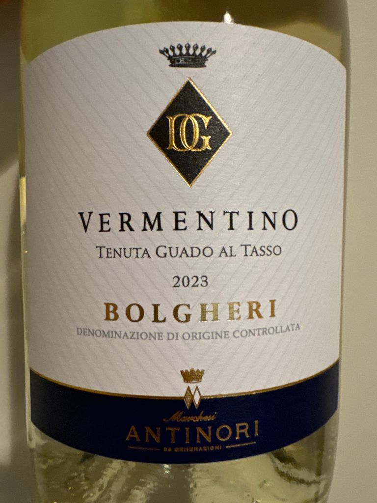 2023 Tenuta Guado al Tasso (Antinori) Vermentino Bolgheri, Italy ...