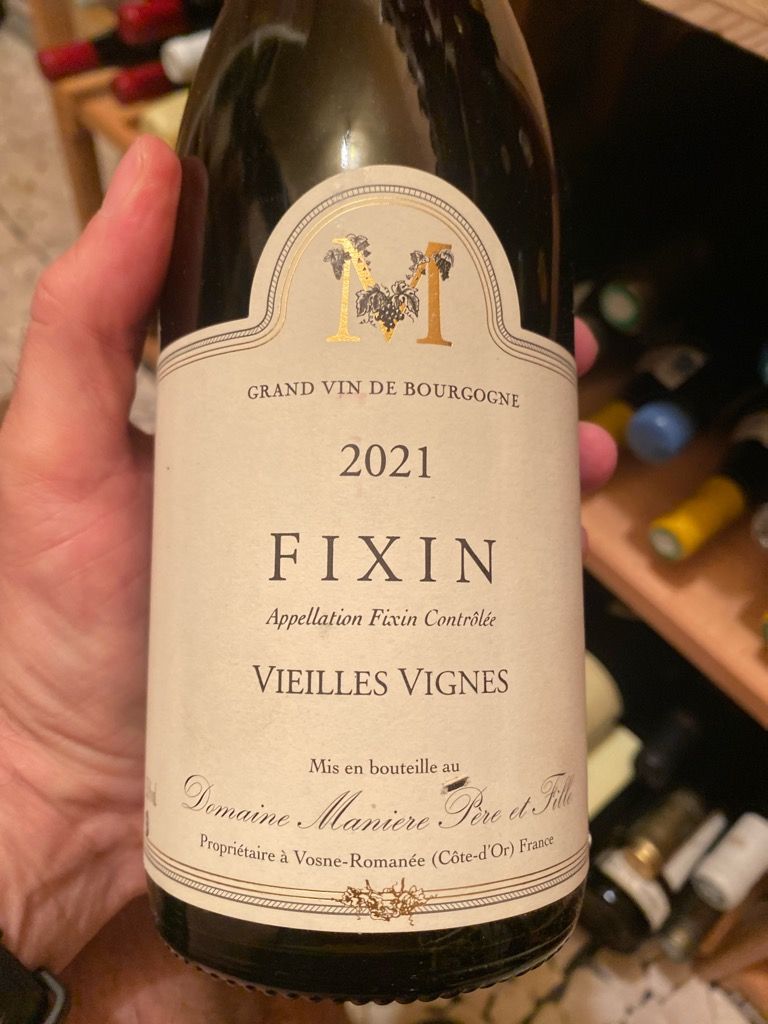 2021 Richard Manière Fixin Vieilles Vignes, France, Burgundy, Côte de ...