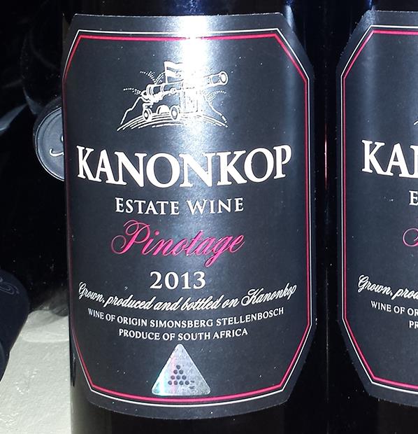 2013 Kanonkop Pinotage Black Label Reserve, South Africa, Coastal ...