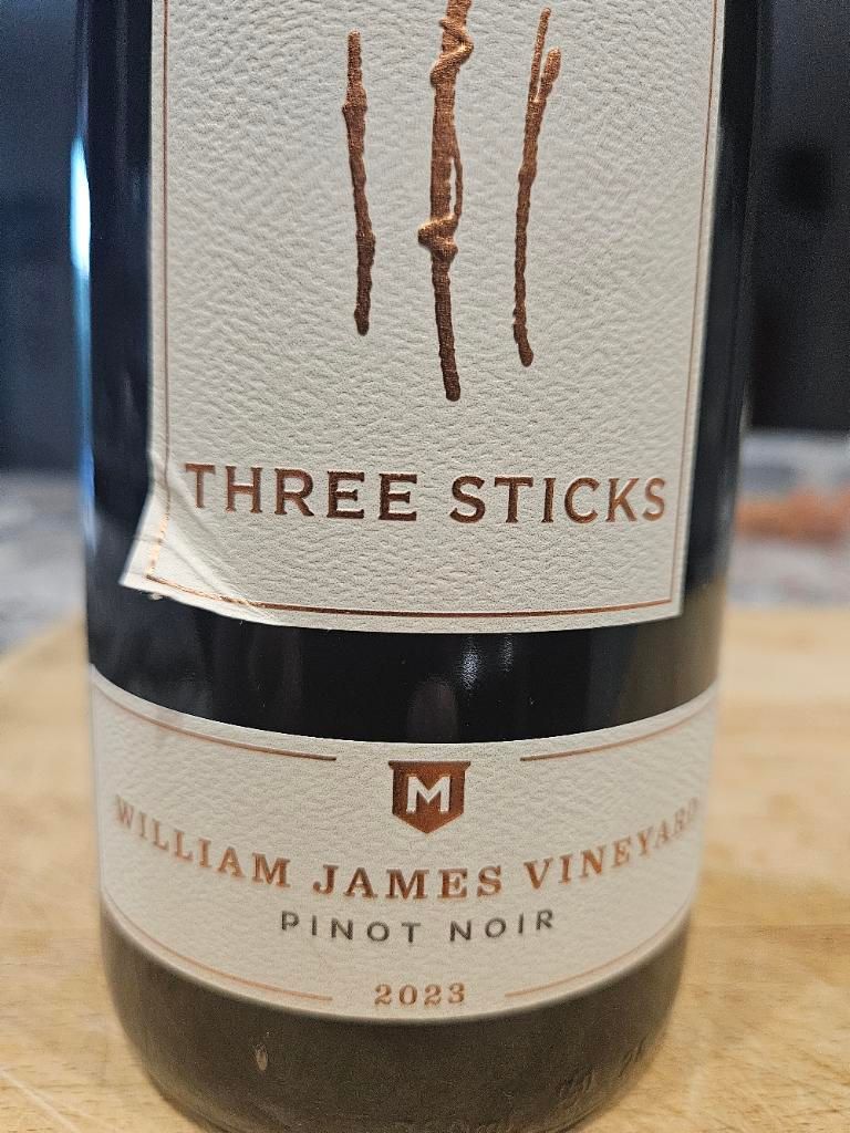 2023 Three Sticks Pinot Noir William James Vineyard, USA, California ...