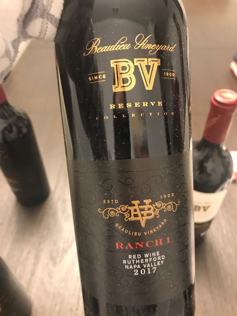 2017 Beaulieu Vineyard Reserve Collection Ranch No. 1, USA, California ...