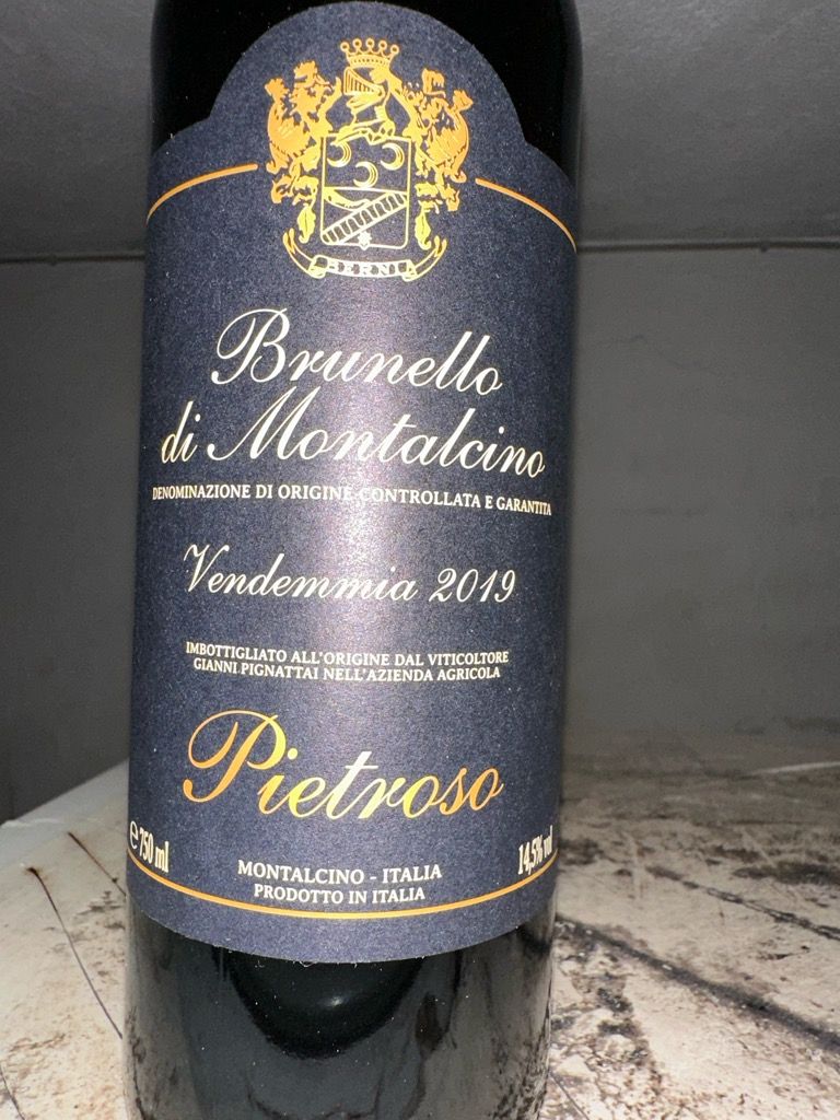 2019 Pietroso Brunello di Montalcino, Italy, Tuscany, Montalcino ...