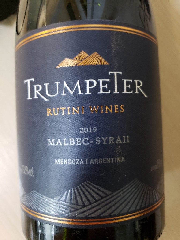 2019 Trumpeter Malbec - Syrah, Argentina, Mendoza, Valle de Uco ...