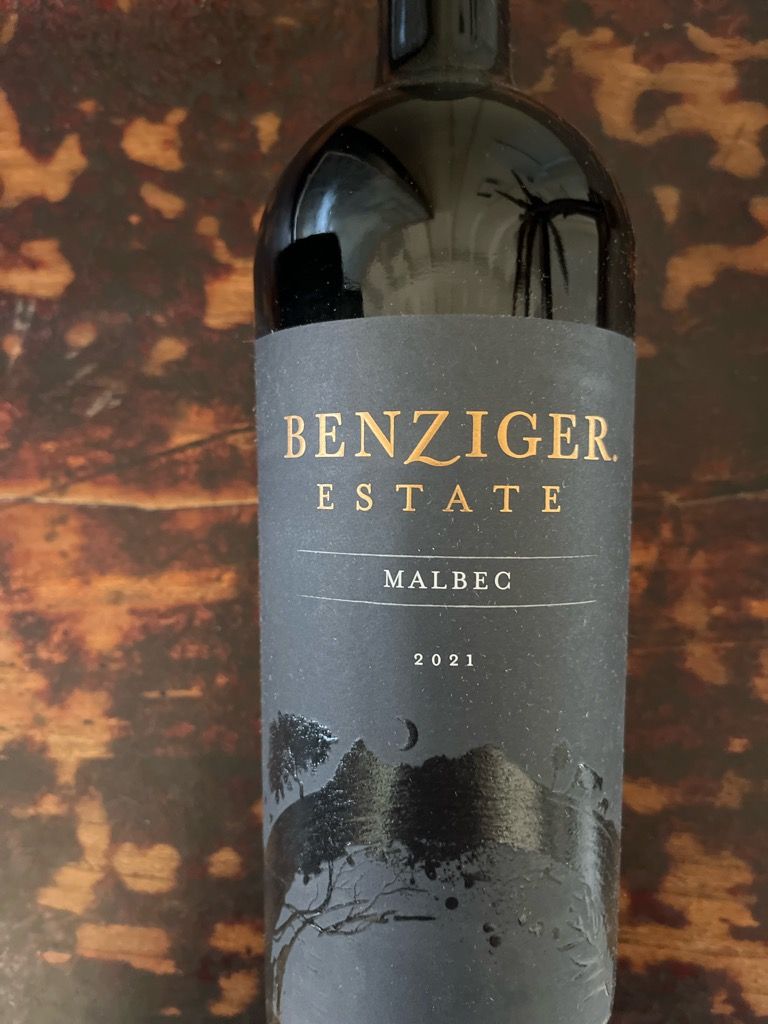 2021 Benziger Family Winery Malbec Estate, USA, California, Sonoma ...
