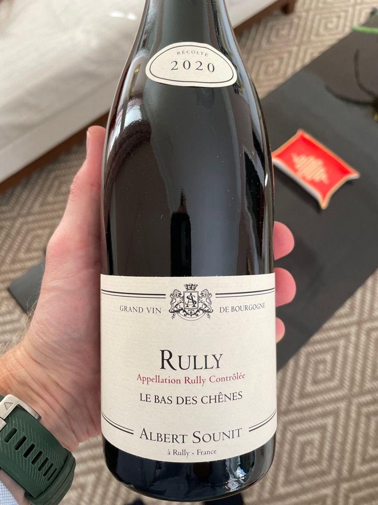 2020 Albert Sounit Rully Le Bas des Chênes, France, Burgundy, Côte ...