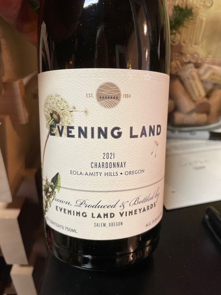 2021 Evening Land Vineyards Chardonnay, USA, Oregon, Willamette Valley ...