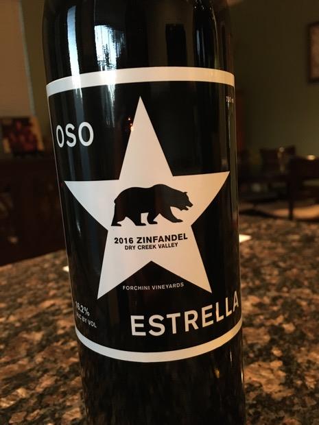 2019 Ron Yates Zinfandel Oso Estrella Forchini Vineyards, USA ...