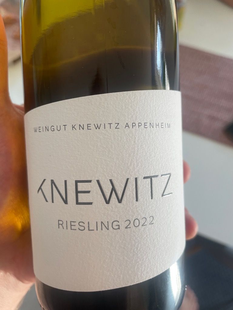 2022 Weingut Knewitz Riesling trocken, Germany, Rheinhessen - CellarTracker