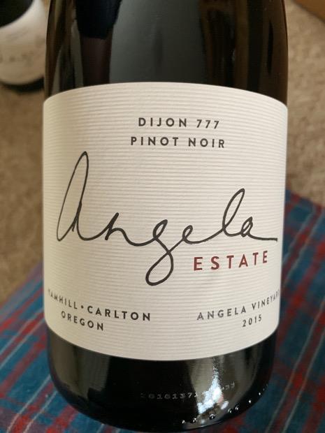 2015 Angela Vineyards Pinot Noir Dijon 777 Angela Vineyard, USA, Oregon ...