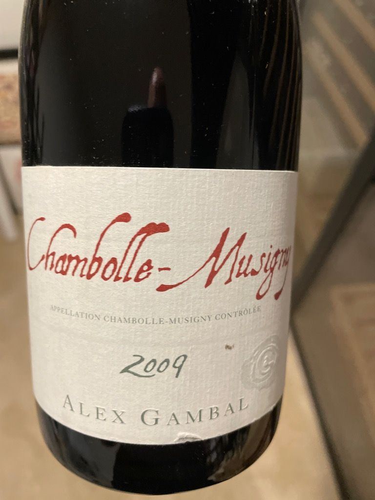 2009 Maison Alex Gambal Chambolle-Musigny, France, Burgundy, Côte de ...
