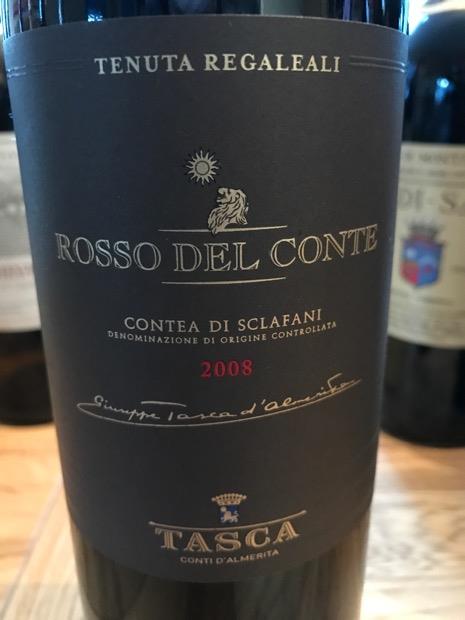 2008 Tasca D'Almerita Regaleali Rosso del Conte, Italy, Sicily, Contea ...