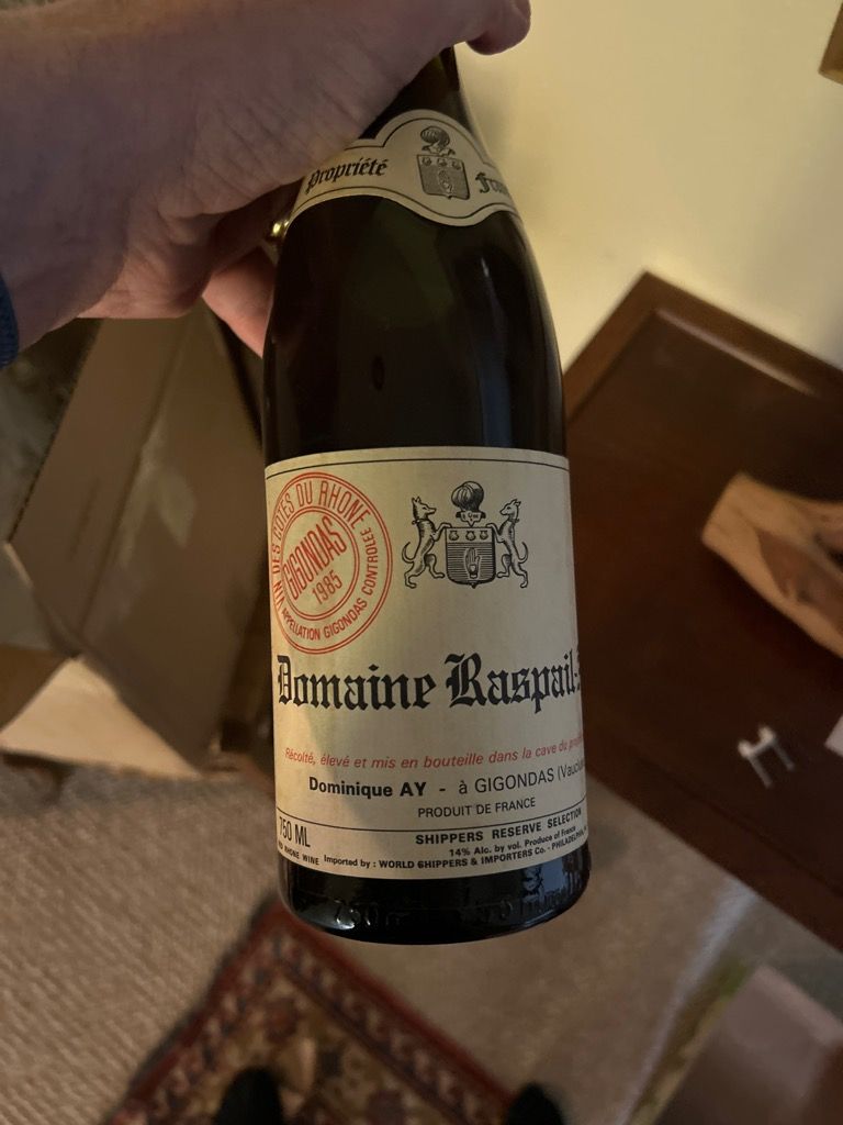 1985 Domaine Raspail-Ay Gigondas Rosé, France, Rhône, Southern Rhône ...