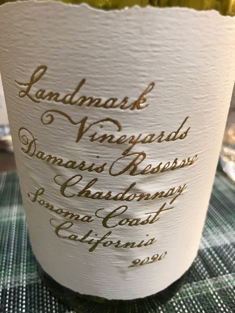 2020 Landmark Chardonnay Reserve Damaris Sonoma Coast, USA, California ...