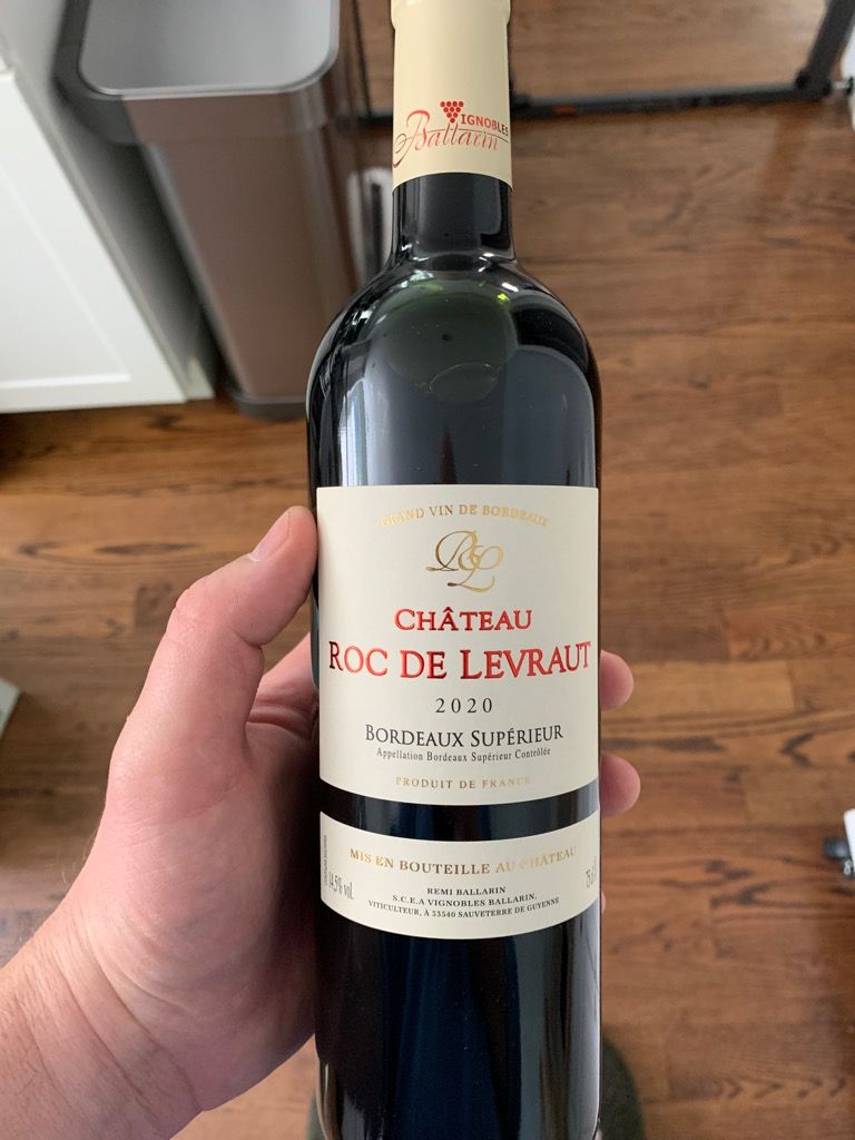 2020 Château Roc de Levraut, France, Bordeaux, Bordeaux Supérieur ...