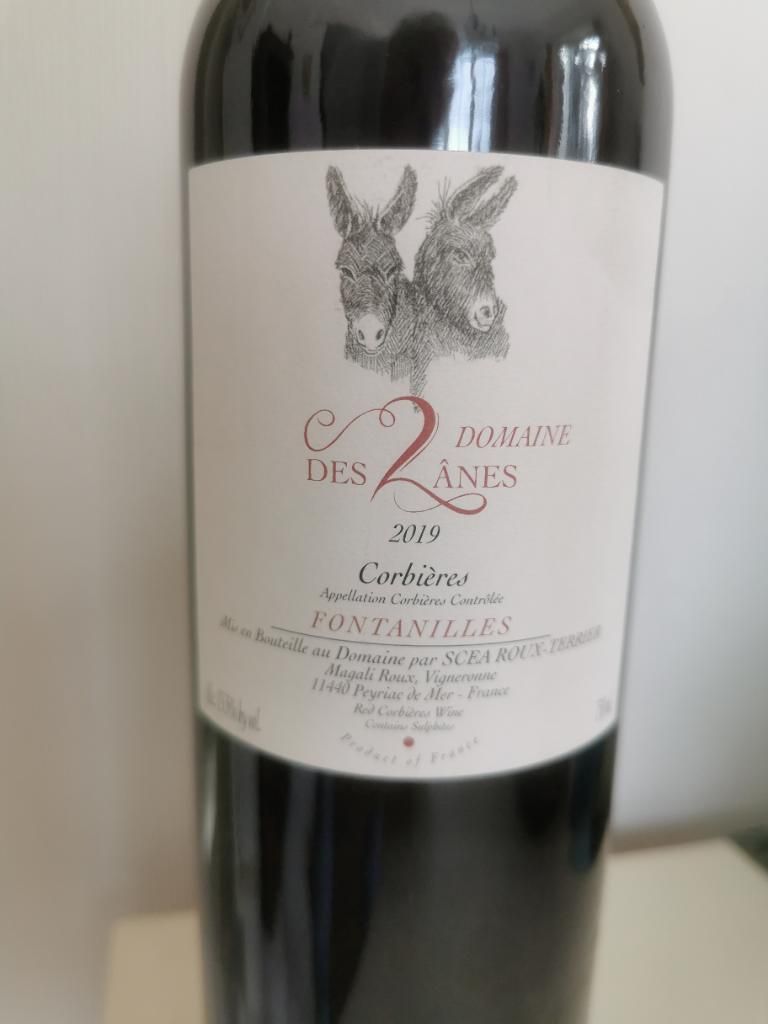 2019 Domaine des 2 Ânes Corbières Fontanilles, France, Languedoc ...
