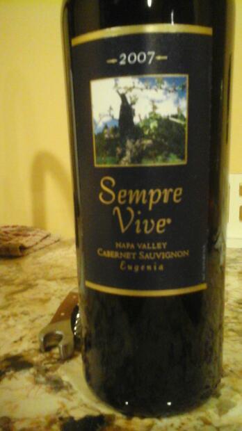 2007 Sempre Vive Cabernet Sauvignon Old Vine, USA, California, Napa ...