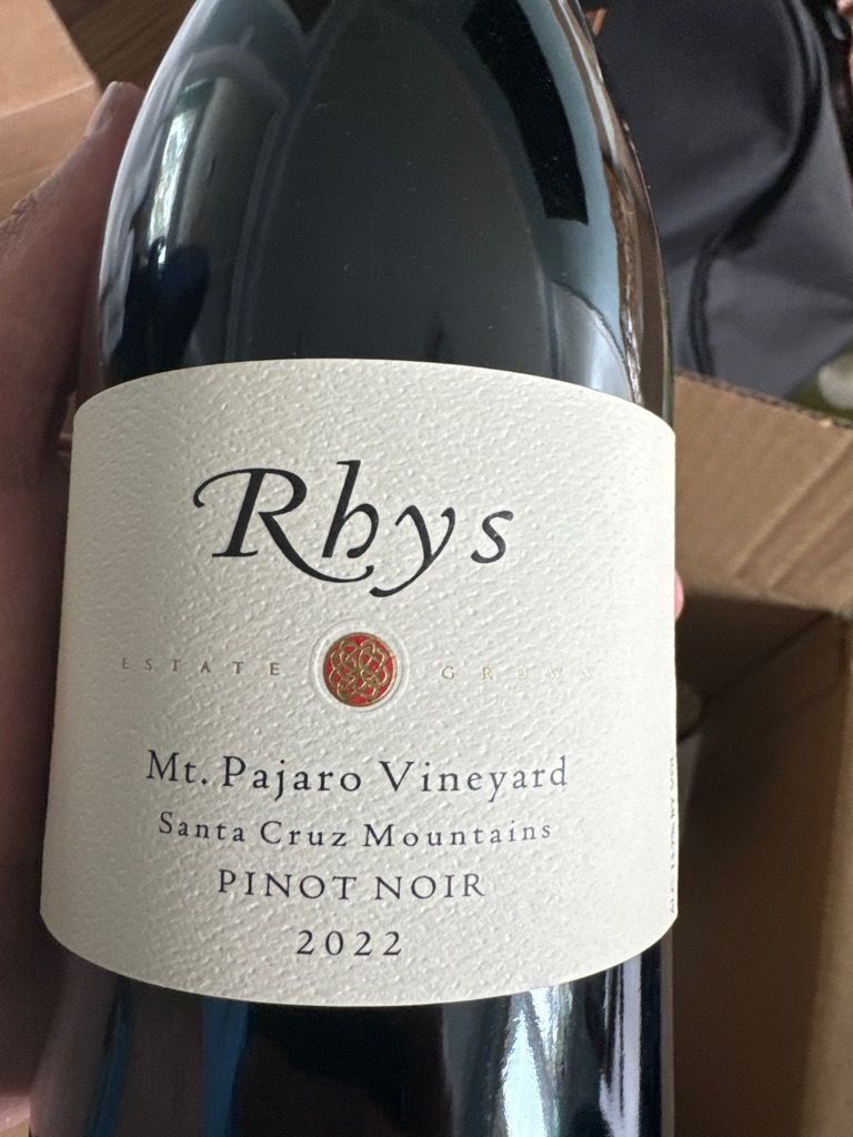 2022 Rhys Pinot Noir Mt. Pajaro Vineyard, USA, California, Santa Cruz ...