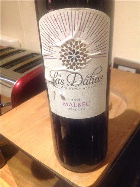 2017 M&S Malbec Las Dalias, Argentina, Mendoza - CellarTracker