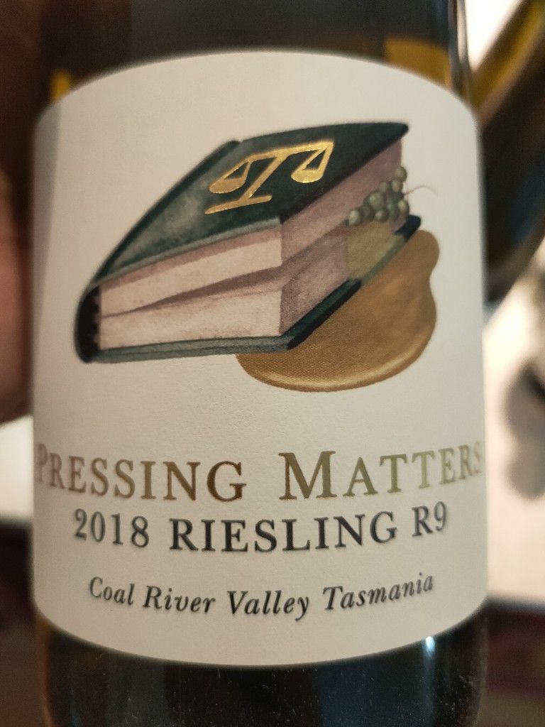 2021 Pressing Matters Riesling R9, Australia, Tasmania, Coal River ...