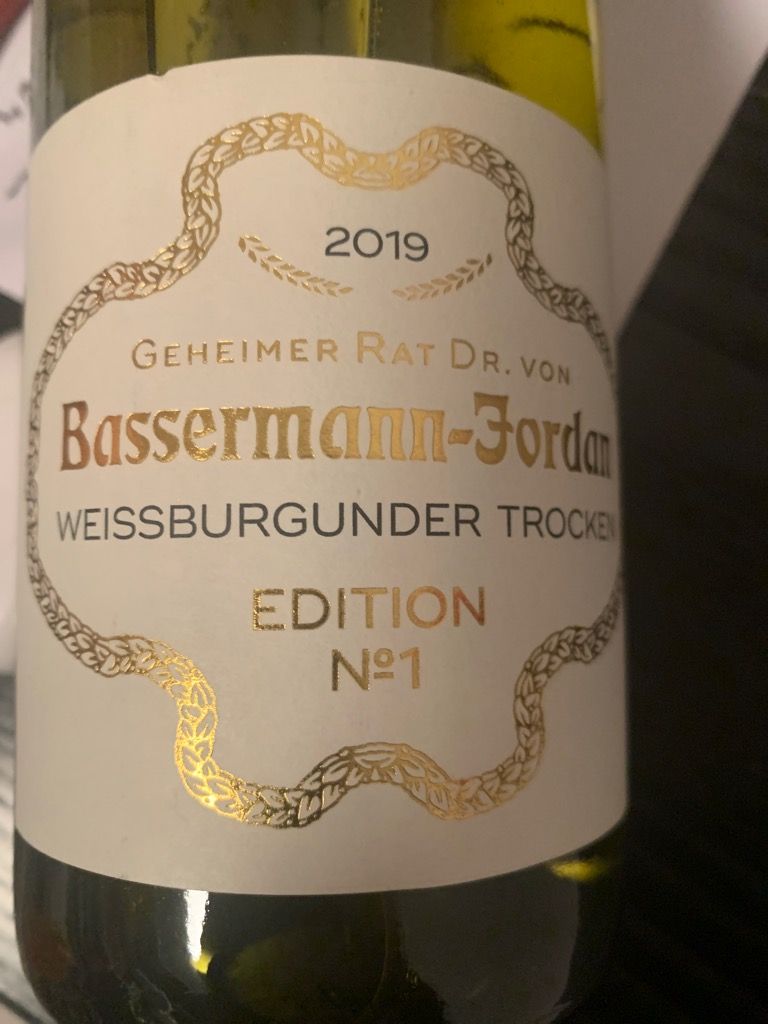 2022 Dr. von Bassermann-Jordan Weissburgunder Edition Nr. 1, Germany ...